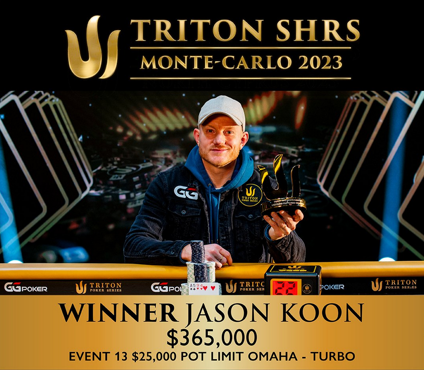 Jason Koon wins his 10th Title at the Triton Monte Carlo Series ...