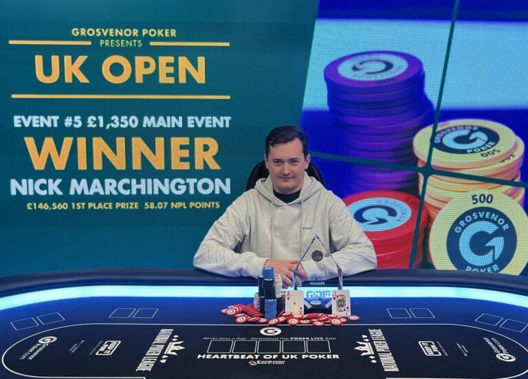 Nick Marchington Triumphs in the 2024 UK Poker Open Main Event (£ ...
