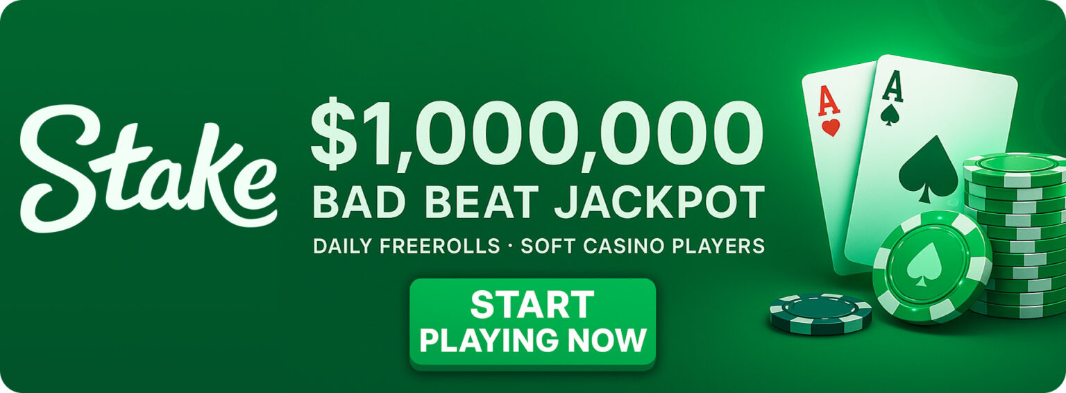 Stake Poker Heats Up with $1M Bad Beat Jackpot 💰 - PokerPro – online ...