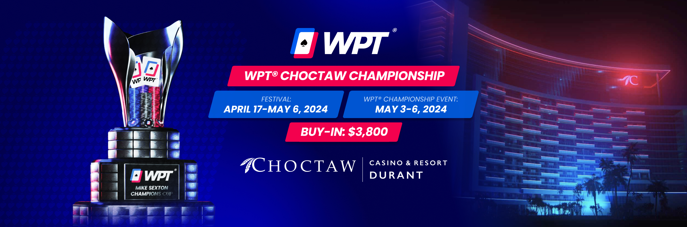 WPT Choctaw Championship Features a $2M GTD Prize Pool - PokerPro ...